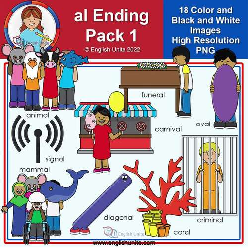 Clip Art - Spelling - al, el & il Word Endings Bundle by English Unite ...