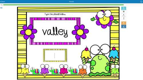 Spring Snails Plural Nouns S or IES Grammar Boom Cards™ by The British ...