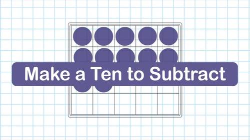 Make a Ten to Subtract. VIDEO by MATH-N-ROLL | Teachers Pay Teachers