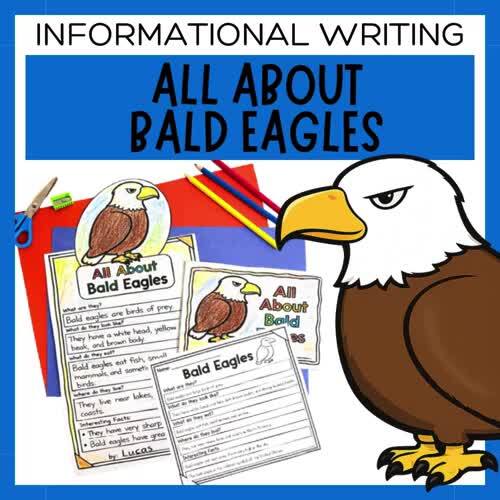 All About Bald Eagles | Bird Research Worksheets | Nonfiction Writing ...