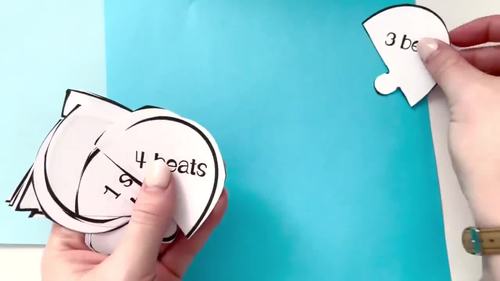 Rhythm Heart Matching Game for Music Centers by Becca's Music Room