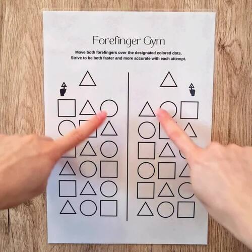 Shapes - Forefinger Gym - Bilateral Brain Development Activity ...