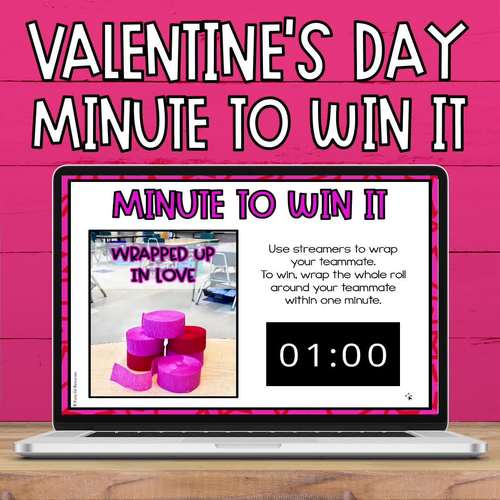 Valentine's Day Minute to Win it Games - Valentine Party - Class Rewards