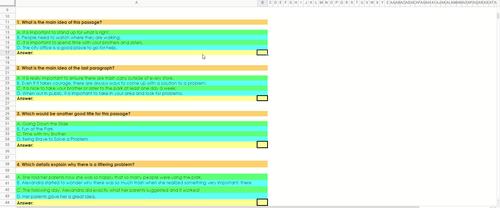 Main Idea Pixel Art | Self-Grading Digital Reading Comprehension