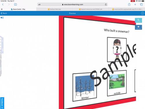 Story Comprehension: Winter Edition BOOM Cards Speech and Language