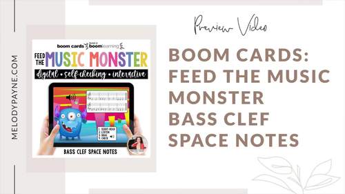 Music BOOM Cards: Bass Space Notes ACEG Sight-Reading and Ear Training