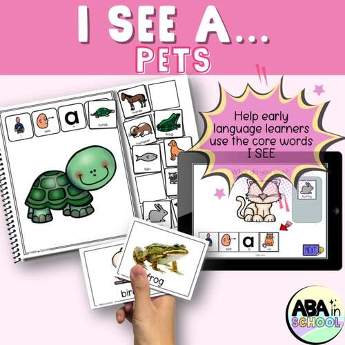 AAC Core Vocabulary Activities See ANIMALS PETS Adaptive books special ...