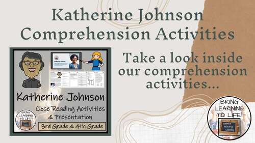 Katherine Johnson Close Reading Passage & Comprehension Activities 3rd ...