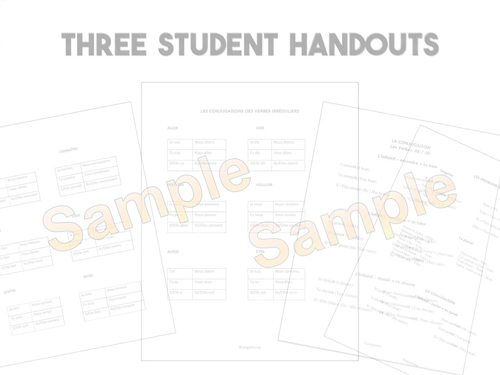 Irregular French Verbs Present Tense Short Story Reading Comprehension ...