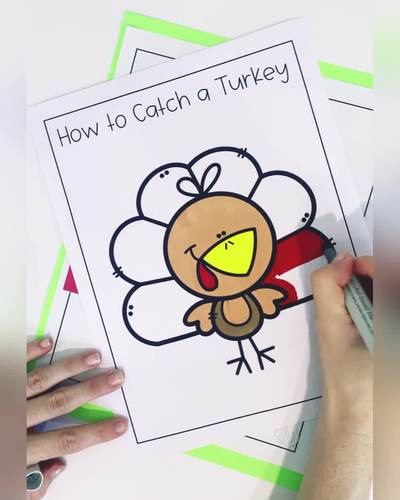 How to Catch a Turkey Book Companion by The Literacy Party | TPT