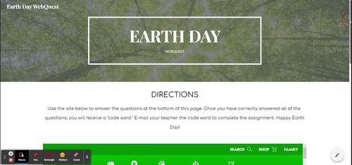 Earth Day Breakout Room/WebQuest – Interactive Digital Activity!