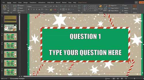 Christmas Feud Game Template (PowerPoint) by Classroom Review Games