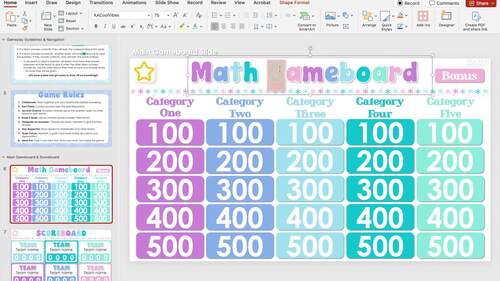 Winter Theme Jeopardy Game Template | Editable Game Show | Personal Use