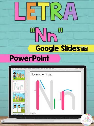 Alphabet activities in Spanish, Letter N for Google Classroom™ and ...