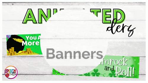 St. Patrick's Day Banners by Speechzella | TPT