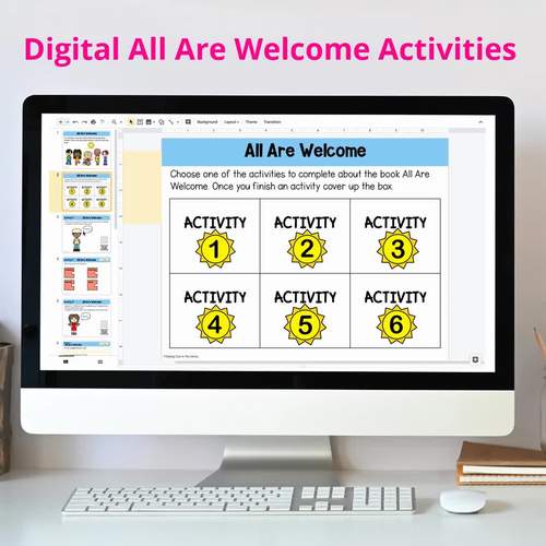 All Are Welcome - Digital Choice Board | SeeSaw & Google Slides | TPT