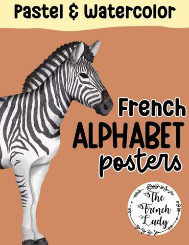 Pastel & Watercolor FRENCH Alphabet Posters - Classroom Décor | TPT
