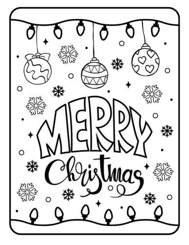 Christmas Coloring Pages, Craft, Holiday Activity, Early Finishers