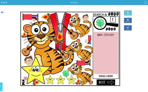 Final r Sound Articulation Boom Cards™ Search & Find Game | Post Vocalic R