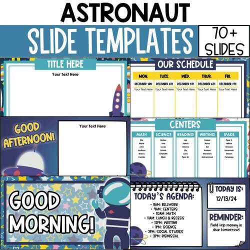 Outer Space Slides Templates / Solar System Google Slides Templates