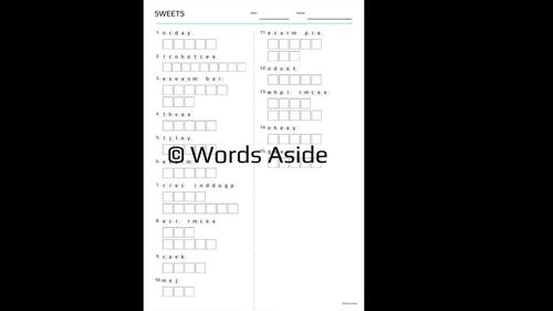 Word Puzzle Games | Copy Crossword Wordsearch Anagram | SWEETS by Words ...