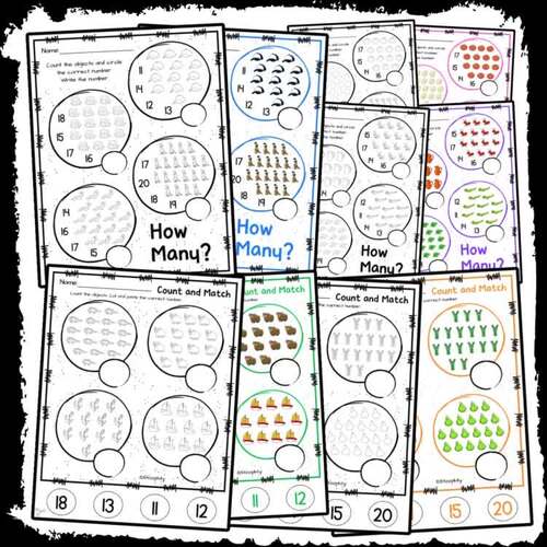 Set 2: How Many? 11–20 | Counting Objects, Shapes, and Apples by Stoophty