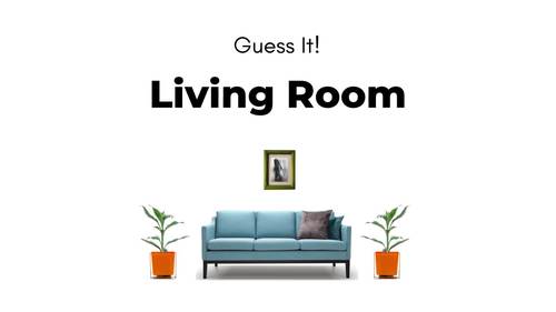 Flashcard Game (What's this? - Living room) by Mazic Worksheet | TPT