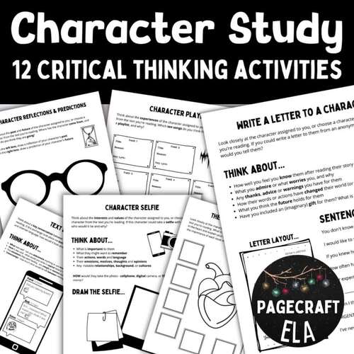 Character Study Activities | Any Text or Novel | Tattoo, Playlist ...