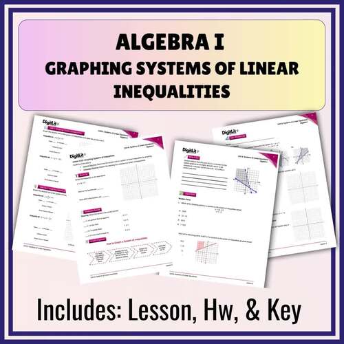 Graphing System of Inequalities Guided Notes, Worksheet | 8th-10th ...