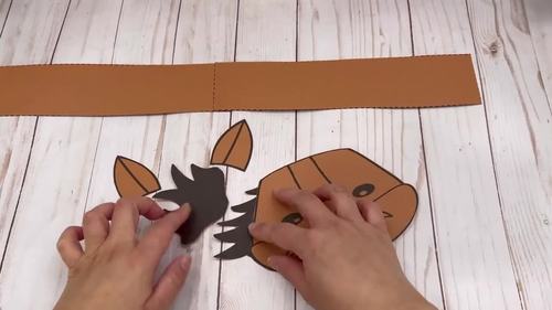 Horse Hat, Horse Headband Craft, Zoo Animal Phonics Hat by Liv and Leb