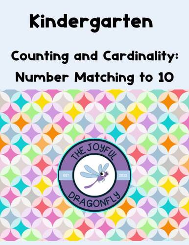 Kindergarten Counting and Cardinality: Number Matching to 10 | TPT