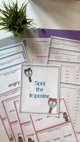 Adverbs Game, Spot the Imposter, Identify Adverbs, L 2.1e by BXC Creations
