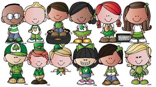St. Patrick's Day clip art Bobbleheadz clip art COMBO PACK by Melonheadz