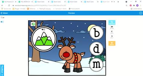 BOOM CARDS CHRISTMAS: Beginning sounds and letters | Distance Learning