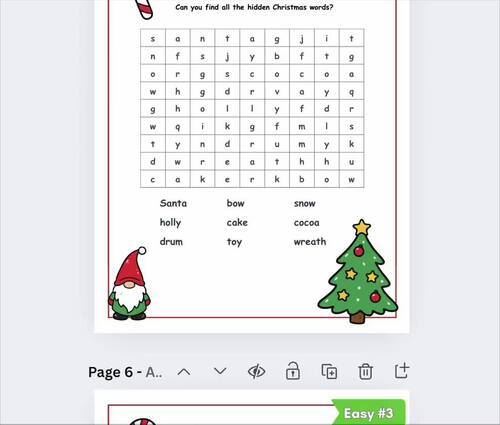 Christmas Word Searches | 12 Puzzles | Differentiated Levels + Answer Keys