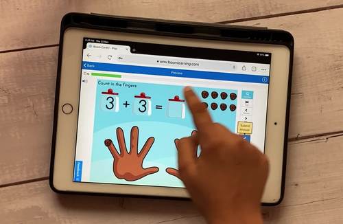 Interactive Finger Counting Addition number 1 to 10 | Boom cards by ...