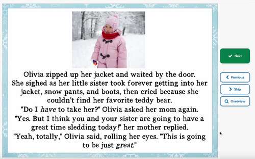 Boom Cards: Winter Social Inference Scenarios by Speechie Sparkle