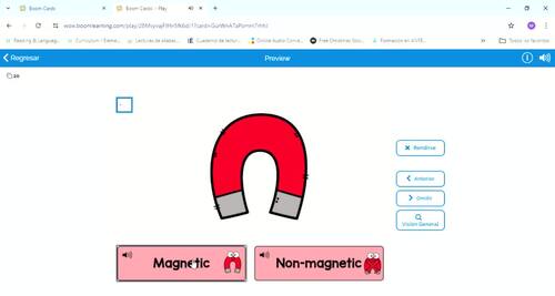 Magnetism Boom Cards | Science Digital Activity | Magnetic or non-magnetic?
