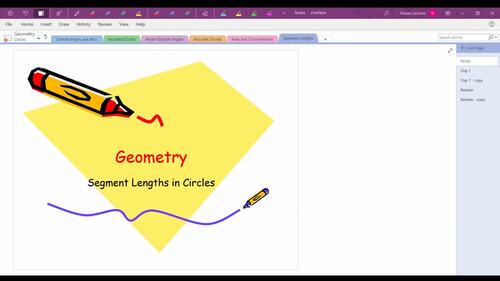 Segment Measurements in Circles (Geometry) - Instructional Slides & Video