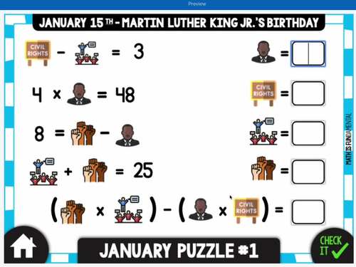 January Brain Teasers & Challenge Puzzles | Boom Cards | Digital & Print