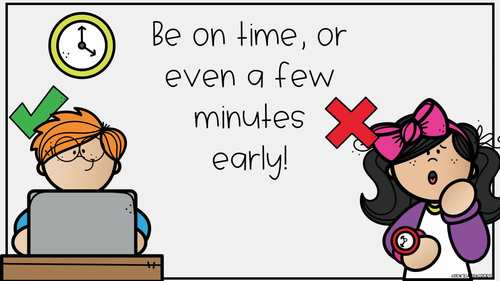 Virtual Classroom Expectations and Game for Google Classroom & Distance ...