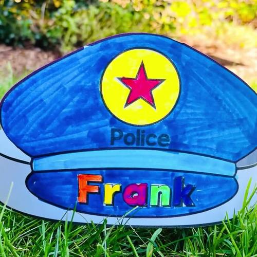 Community Helpers Hats Editable Name Crowns - Community Helpers Week Craft