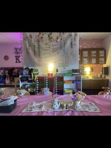 Room Transformation - Letter T Teddy Bear Tea Party - tea label