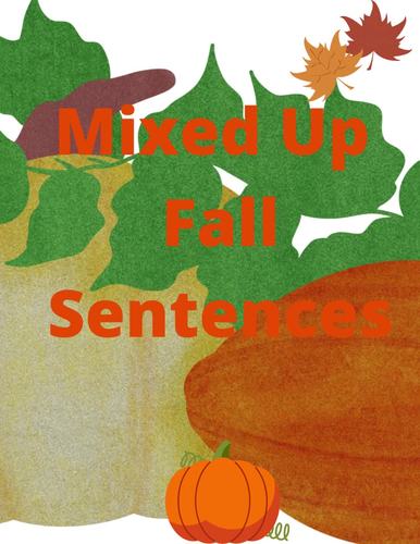 Mixed up Fall Sentences by The Hippie Teacher 77 | TpT