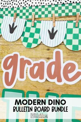 Modern Dinosaur Classroom Theme | Back to School Bulletin Board Bundle