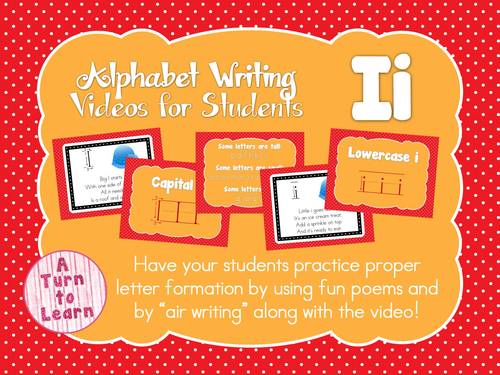 Alphabet Writing Video - Ii by A Turn to Learn | TPT