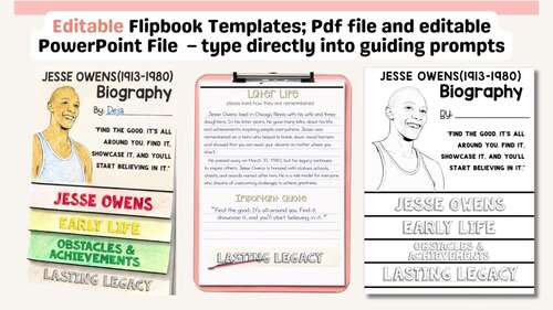 Jesse Owens Biography Writing Research Project Templates For Black ...