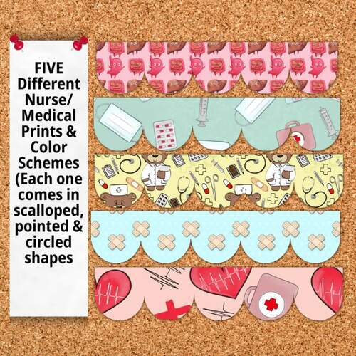 School Nurse Bulletin Board Kit, School Nurse Office Decor | TPT