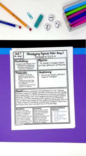 5th Grade Classifying Quadrilaterals Triangles Polygons Activities ...