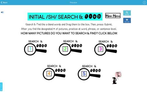 SH BOOM Cards™ - Search & Find Articulation Game - Initial, Medial ...
